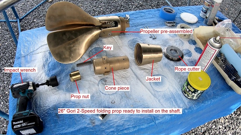 Gori propeller and Frigoboat anodes - Sail Cloudy Bay - Sailing Blog